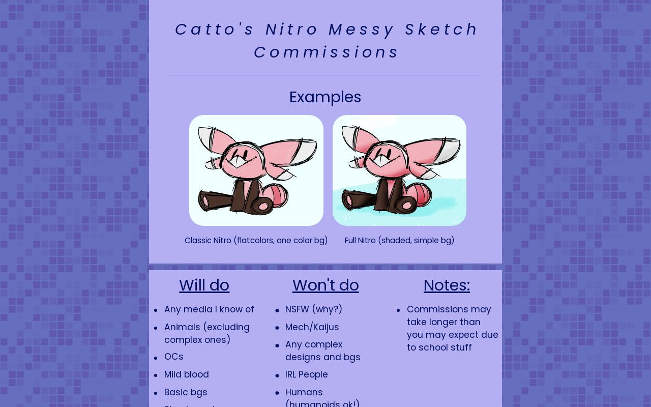Catto's Commission Info